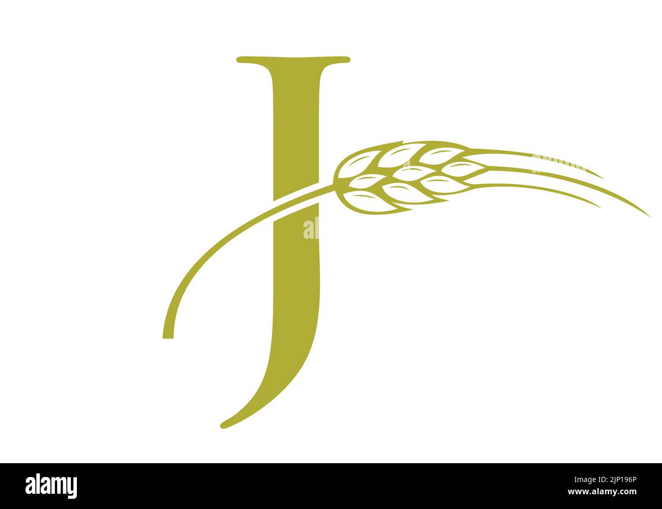 Letter J Agriculture Logo Farming Sign. Agriculture Logo With Alphabet ...