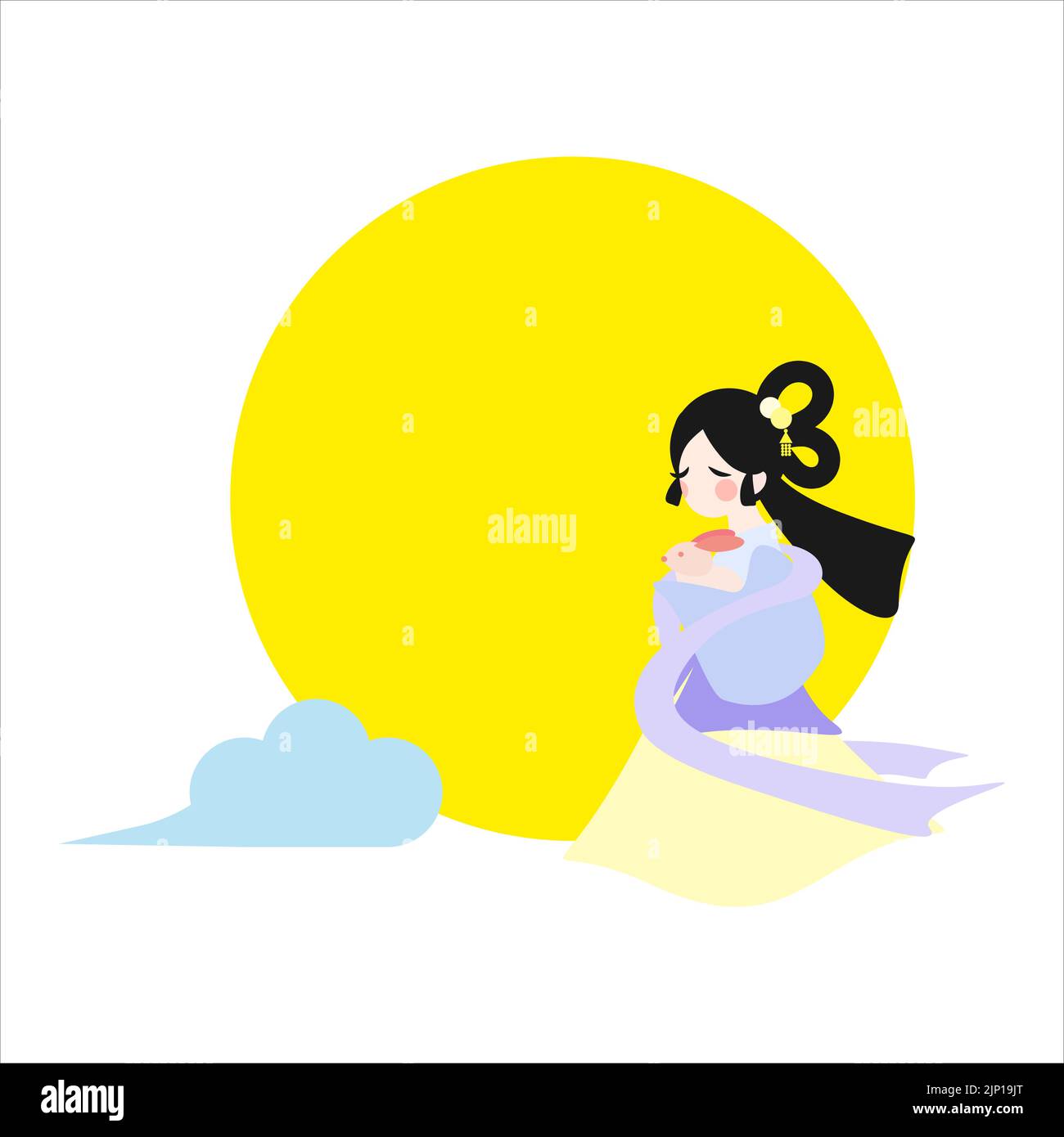 Woman god cloud Stock Vector Images - Alamy