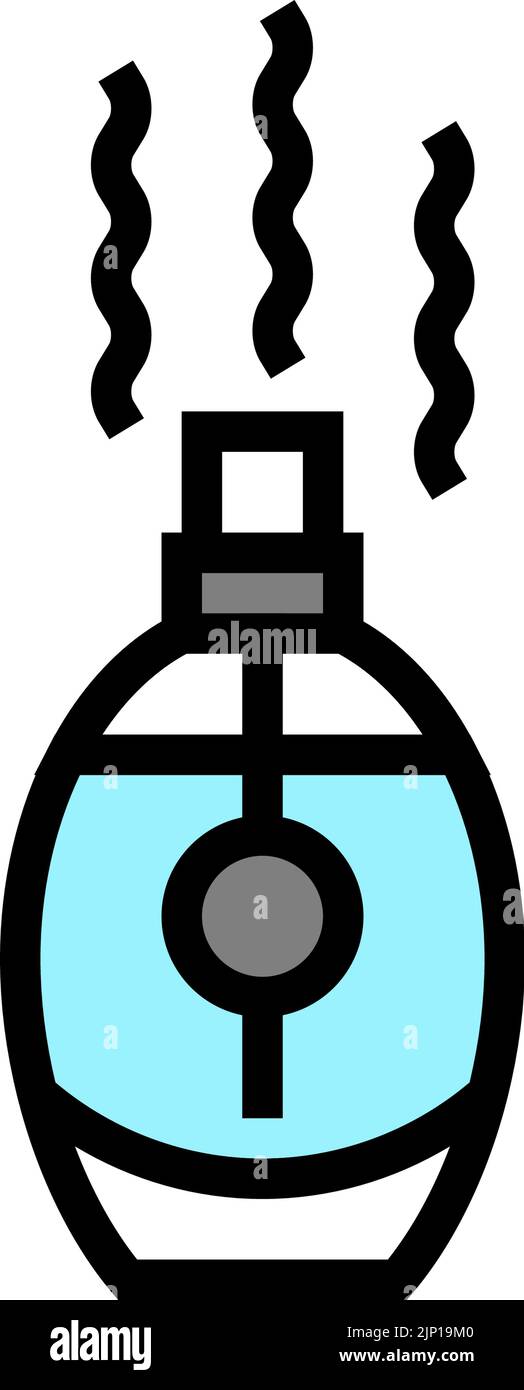scent fragrance bottle perfume color icon vector illustration Stock ...