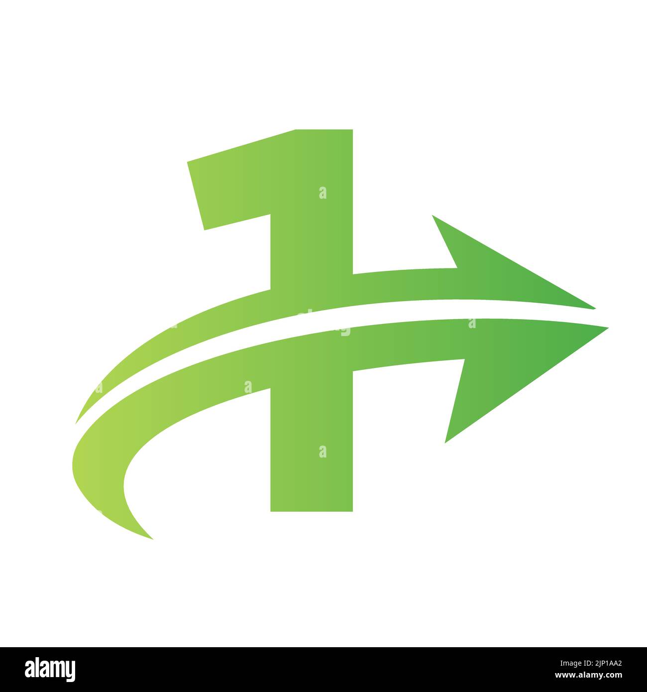 Letter 1 Financial Logo Concept With Growth Arrow Sign. Economic ...