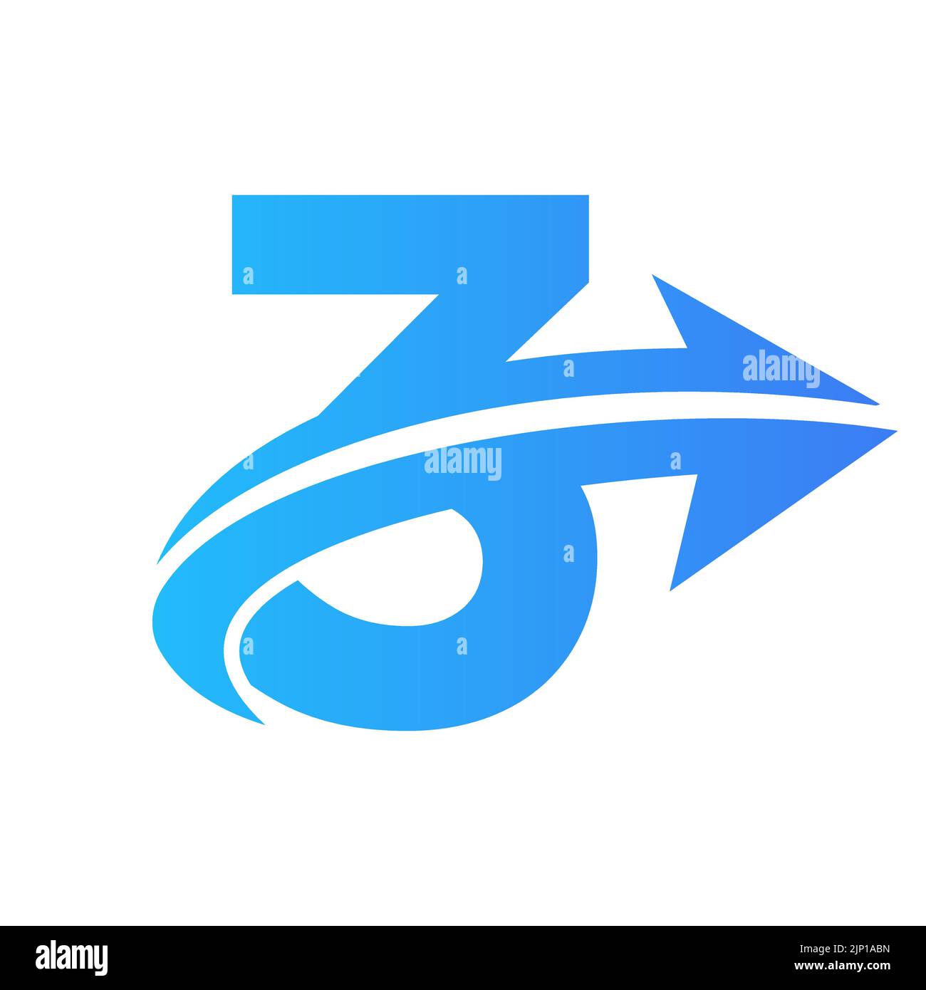 Letter 3 Financial Logo Concept With Growth Arrow Sign. Economic ...