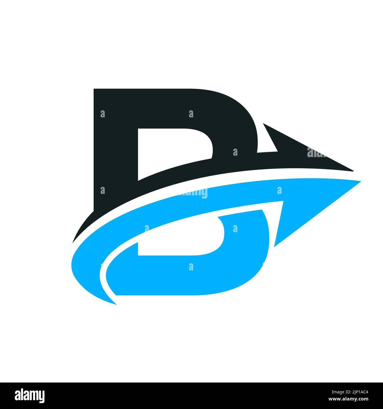 Letter B Financial Logo Concept With Growth Arrow Sign. Economic ...