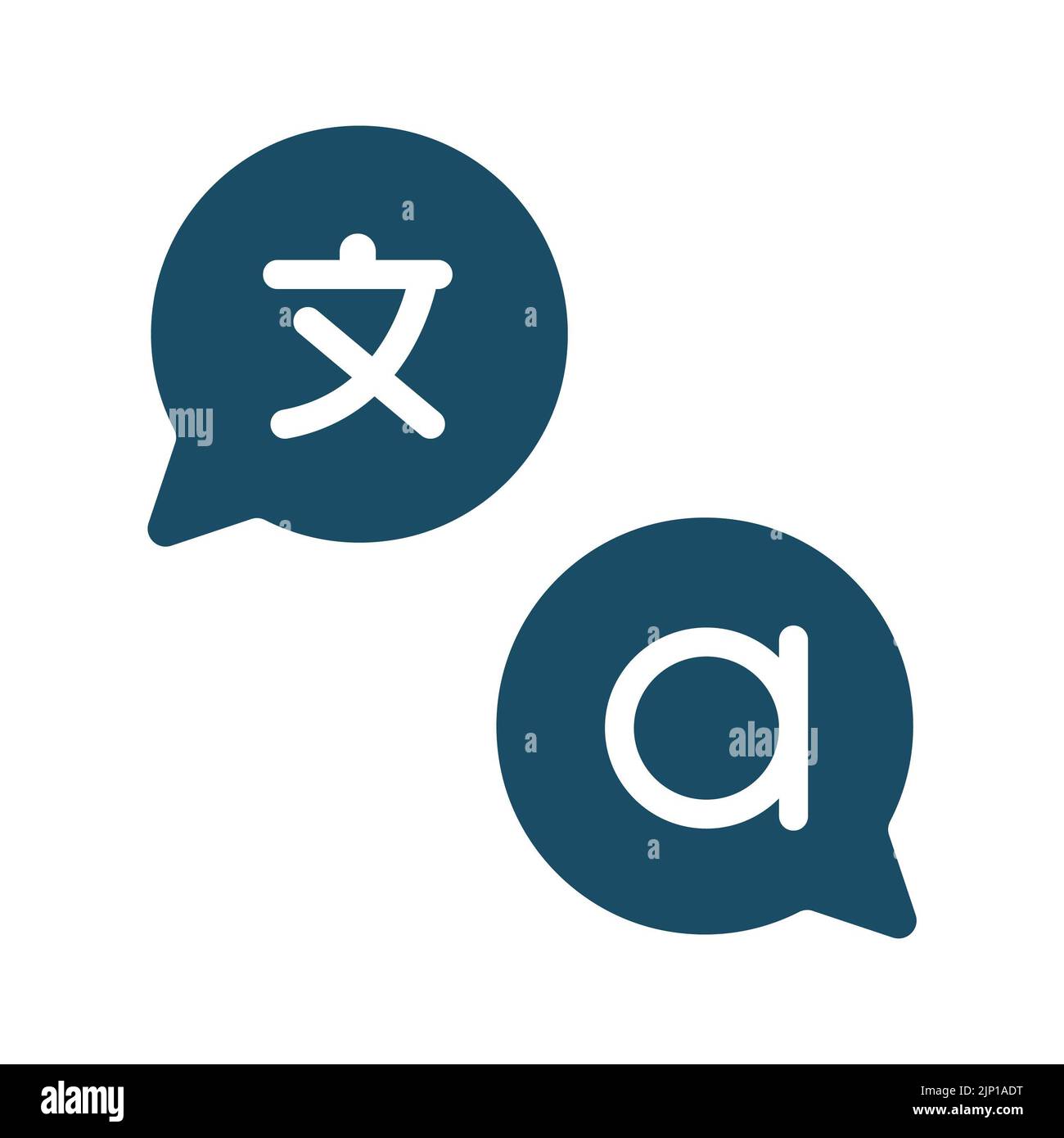 High quality dark blue flat translation icon. Pictogram, icon set ...