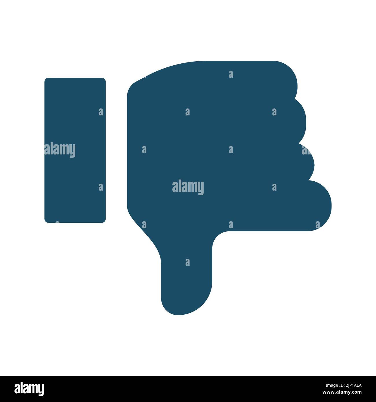 High quality dark blue flat dislike button icon. Pictogram, icon set ...