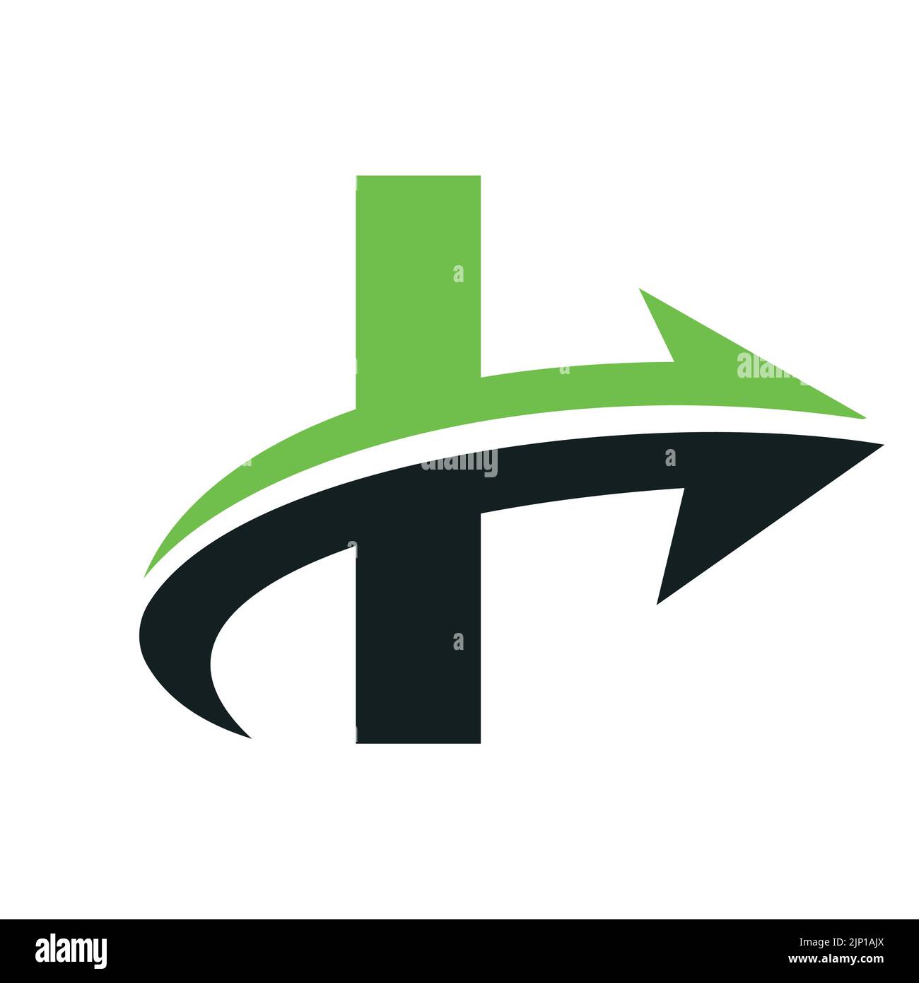 Letter I Financial Logo Concept With Growth Arrow Sign. Economic ...