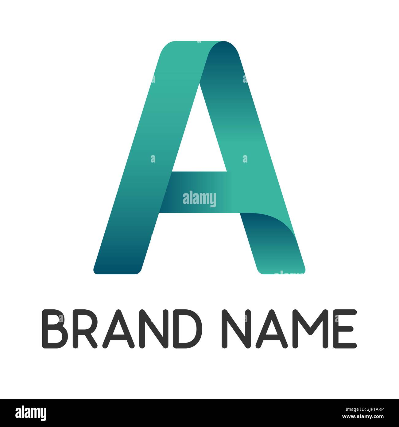 color letter a for business brand logo vector illustration isolated on ...