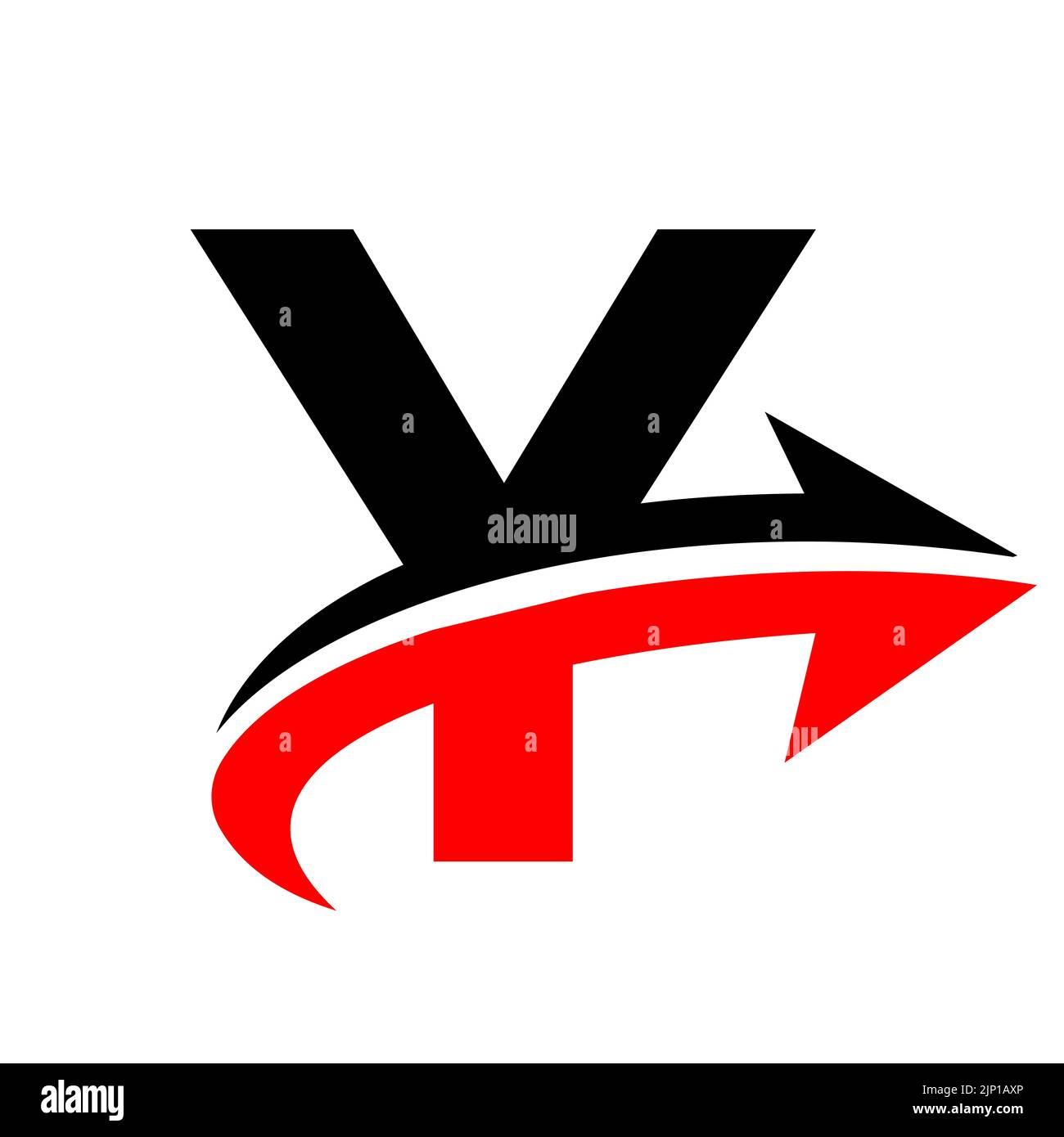 Letter Y Financial Logo Concept With Growth Arrow Sign. Economic ...