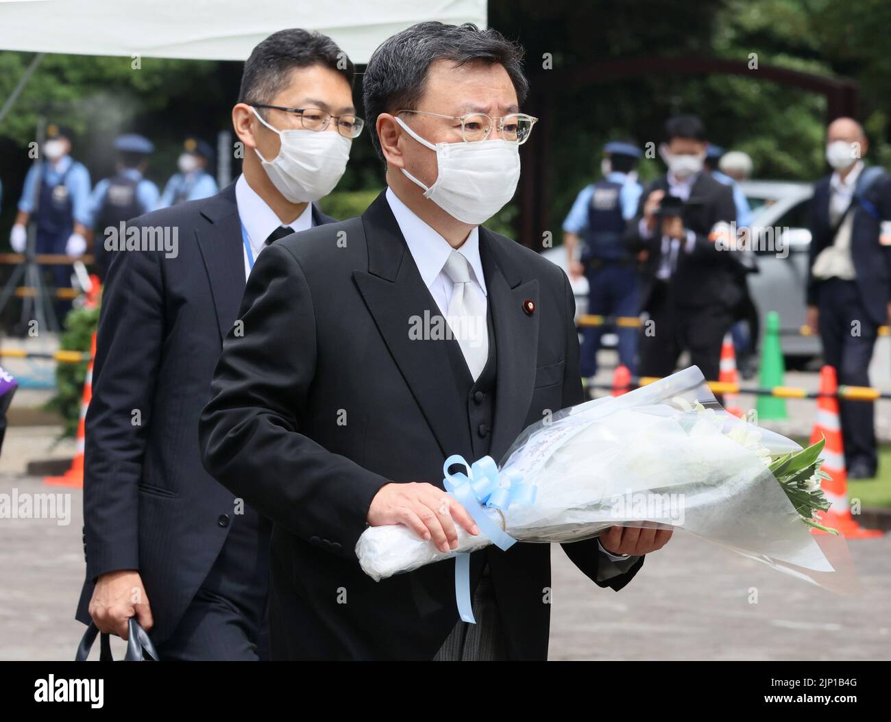 Tokyo, Japan. 15th Aug, 2022. Japanese Chief Cabinet Secretary Hirokazu ...