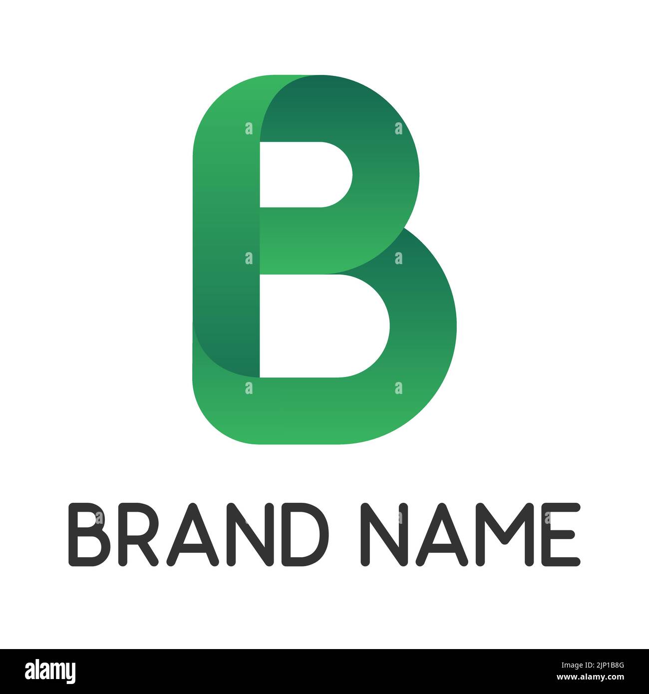 color letter b for business brand logo vector illustration isolated on ...