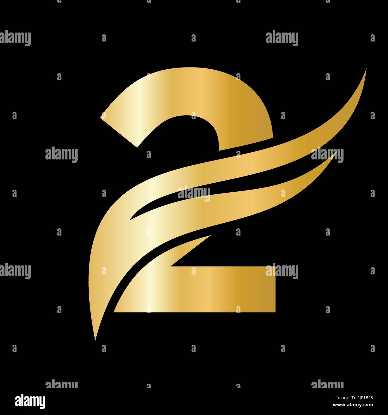Letter 2 Wing Logo For Transport, Freight, Transportation Logotype ...