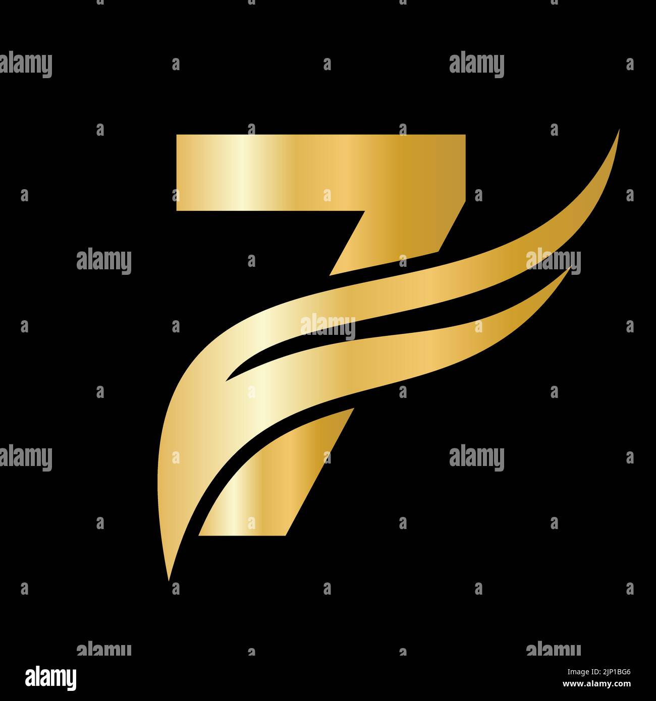 Letter 7 Wing Logo For Transport, Freight, Transportation Logotype ...