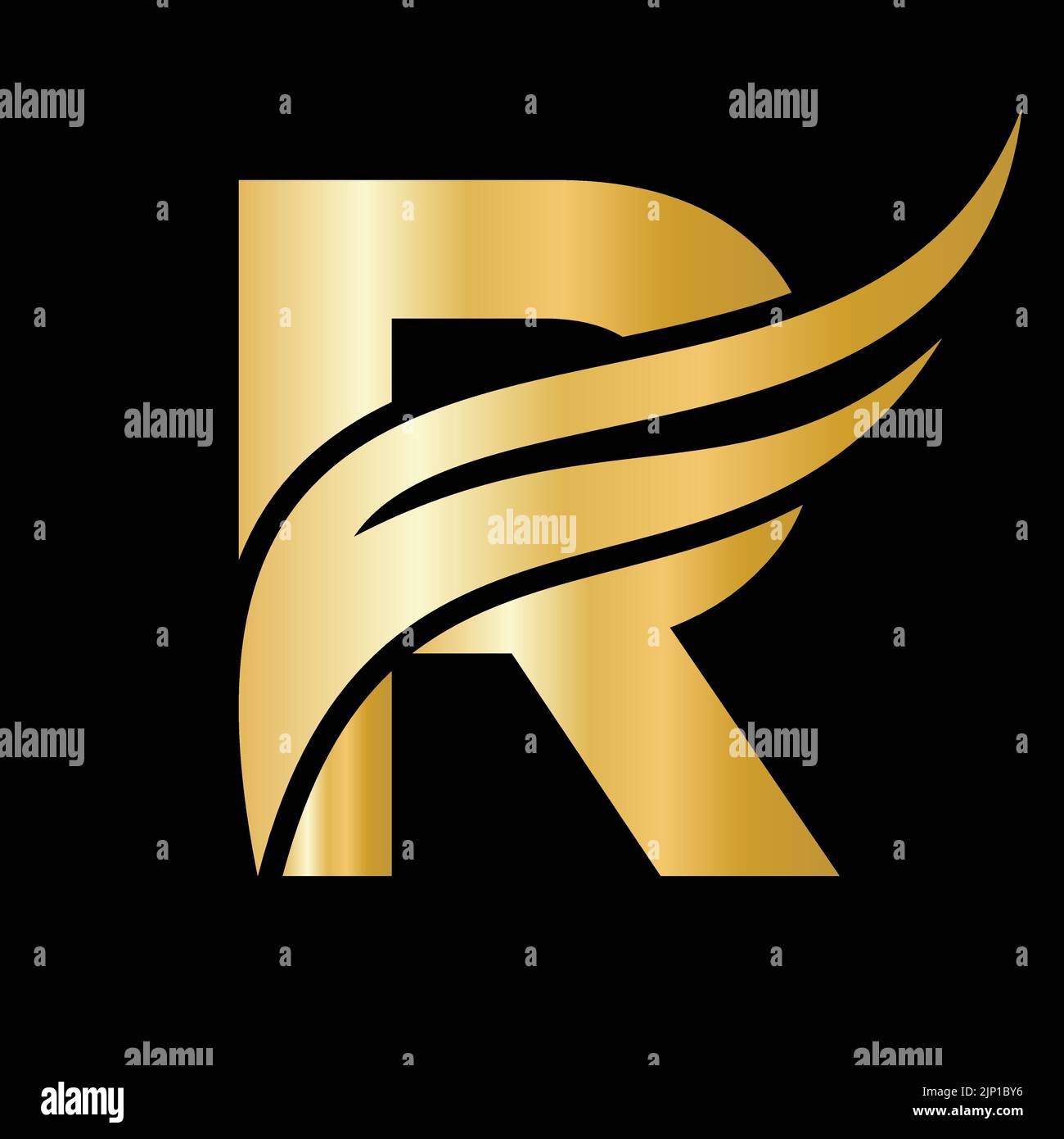 Letter R Wing Logo For Transport, Freight, Transportation Logotype ...