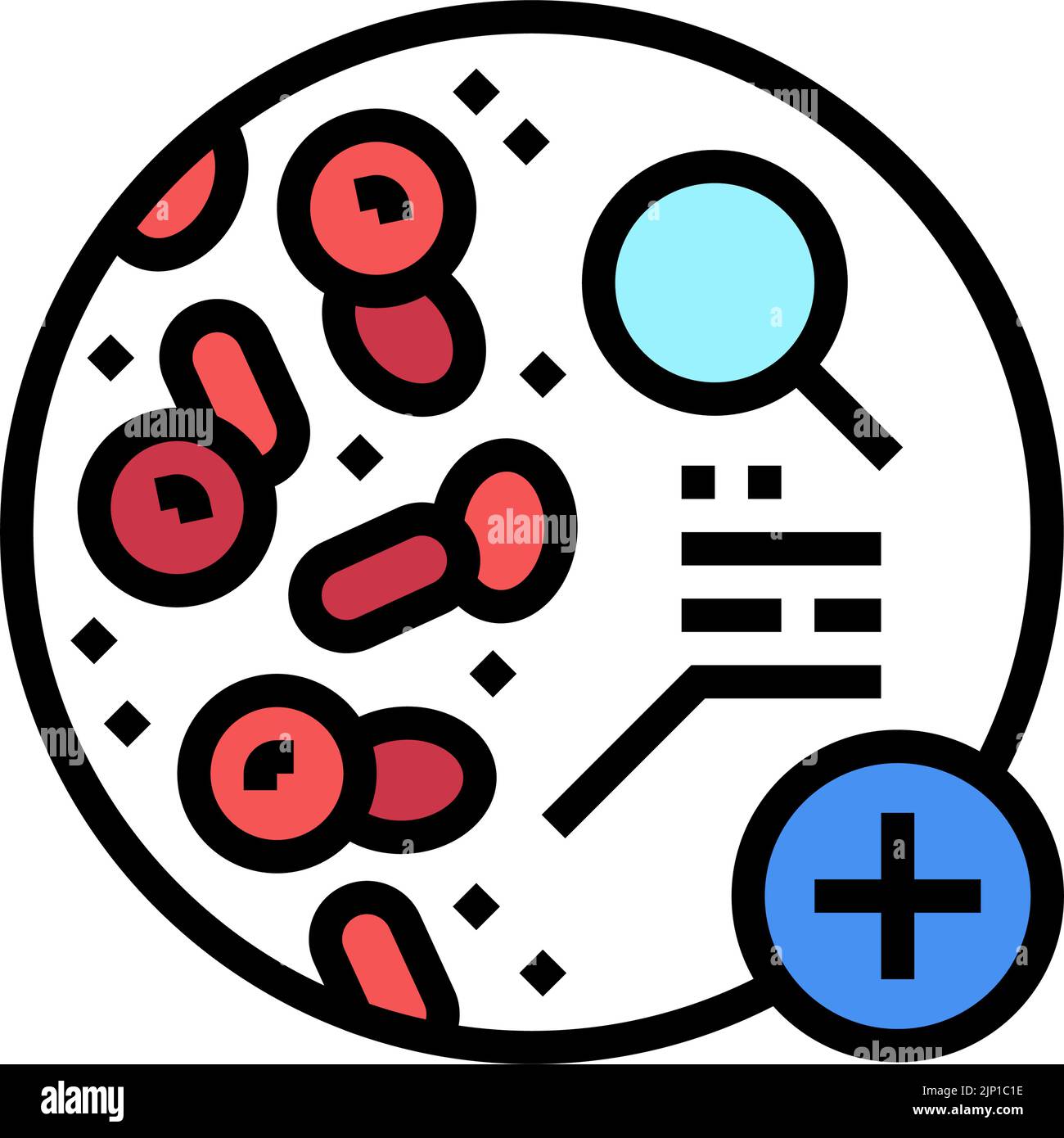 blood count health check color icon vector illustration Stock Vector ...