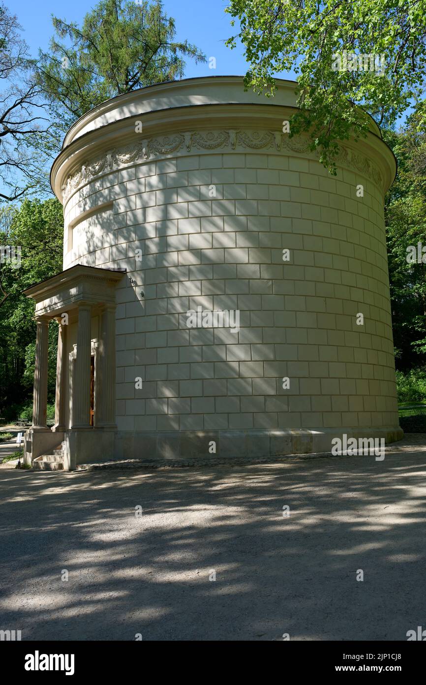 Water tower at baths park in Warsaw european capital city of Poland in ...
