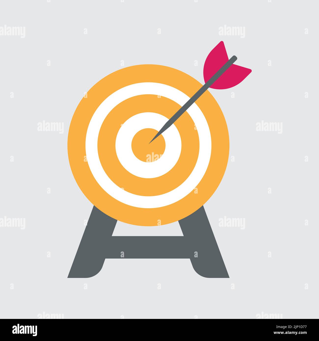 Target concept dart and dartboard icon or symbol Stock Vector Image ...