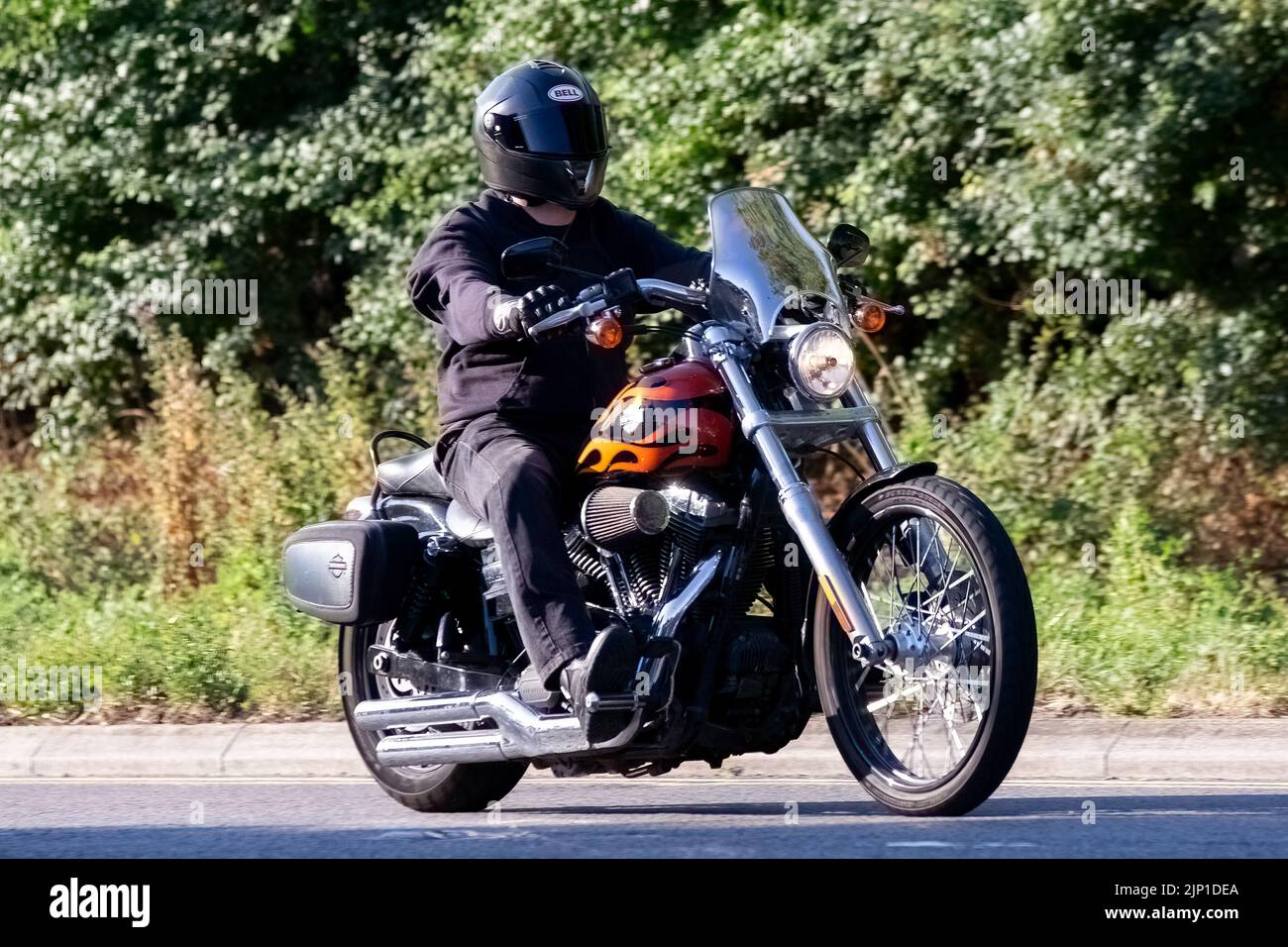 Harley davidson motorcycle rider hi-res stock photography and images ...