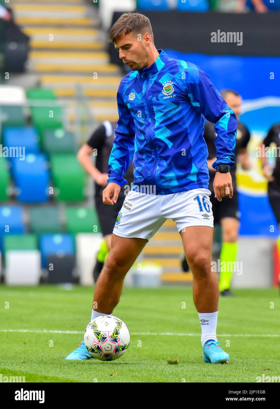 Matthew Clarke pre-match - Linfield Vs Portadown, Windsor Park Belfast ...