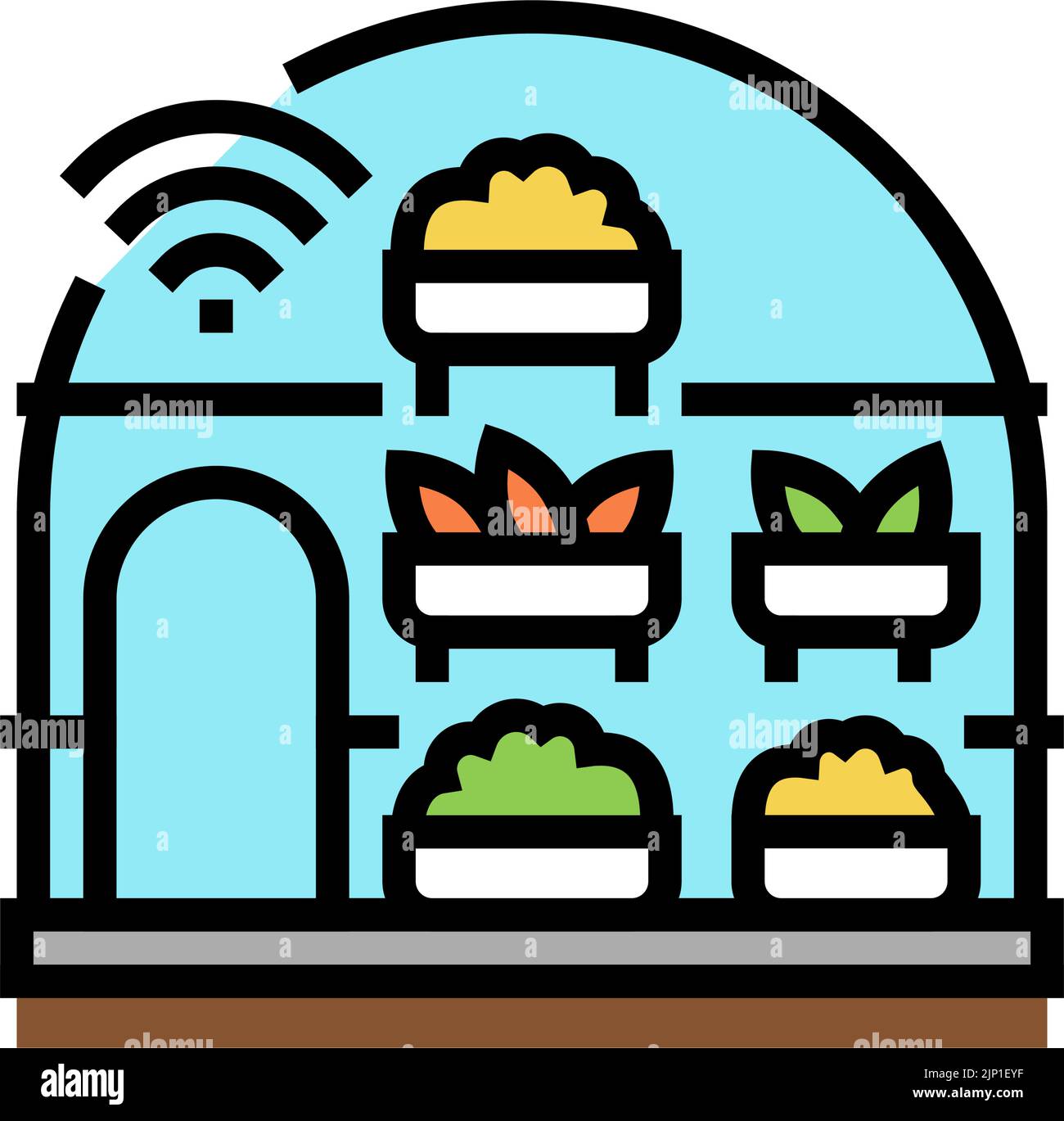 lab farm agriculture color icon vector illustration Stock Vector Image ...