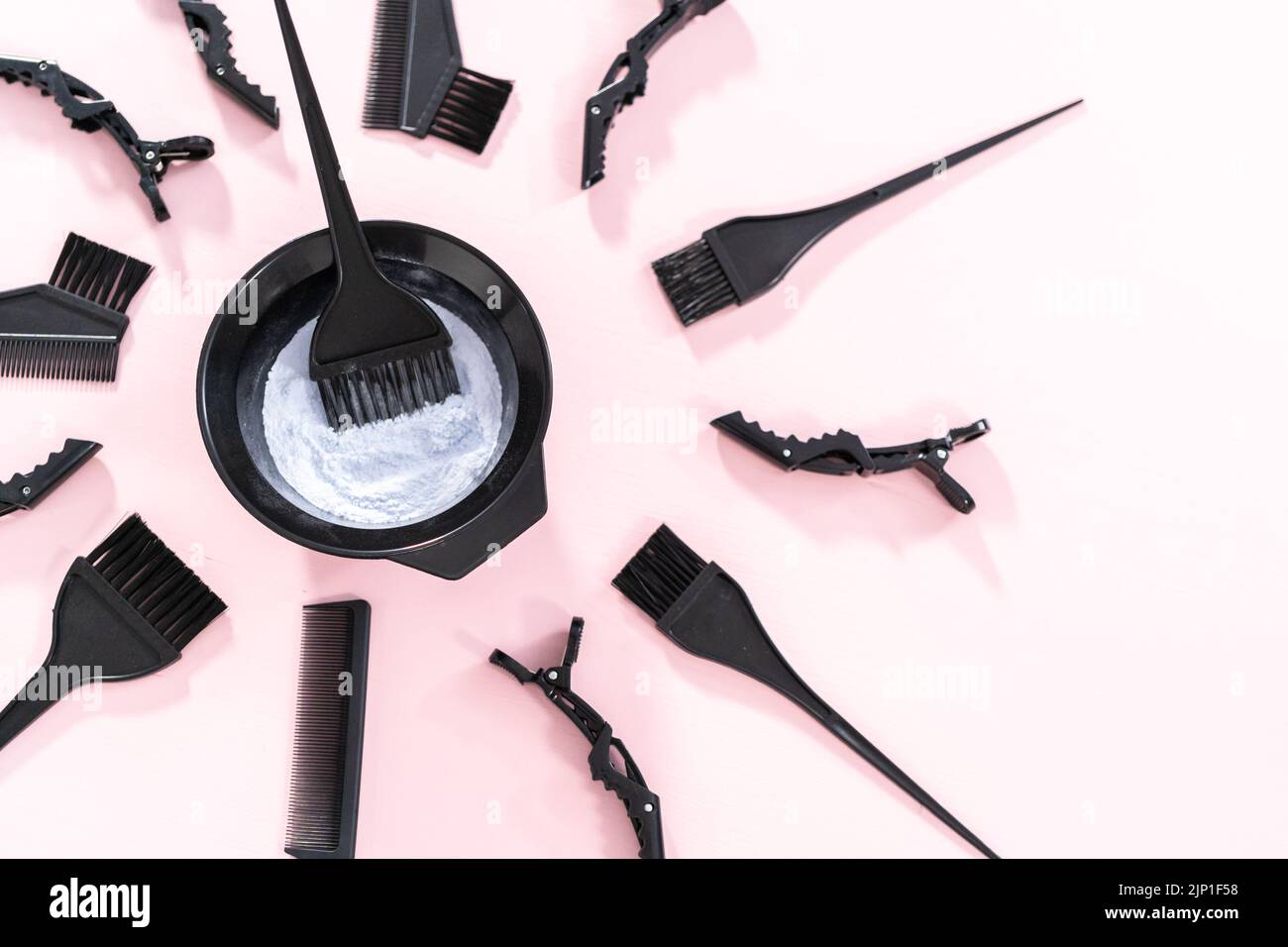 Hair dye color set Stock Photo - Alamy