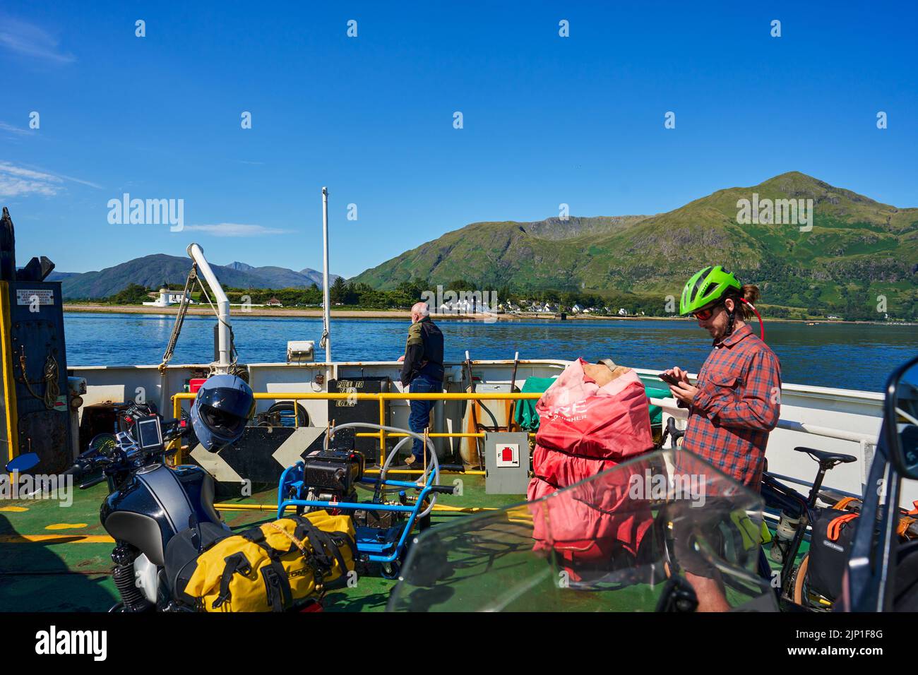 The Corran Ferry crosses Loch Linnhe at the Corran Narrows, south of ...