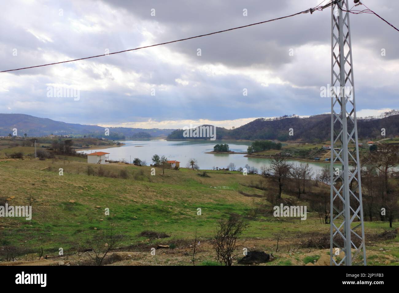 Green lake and Manavgat River in the taurus mountains of Antalya region ...