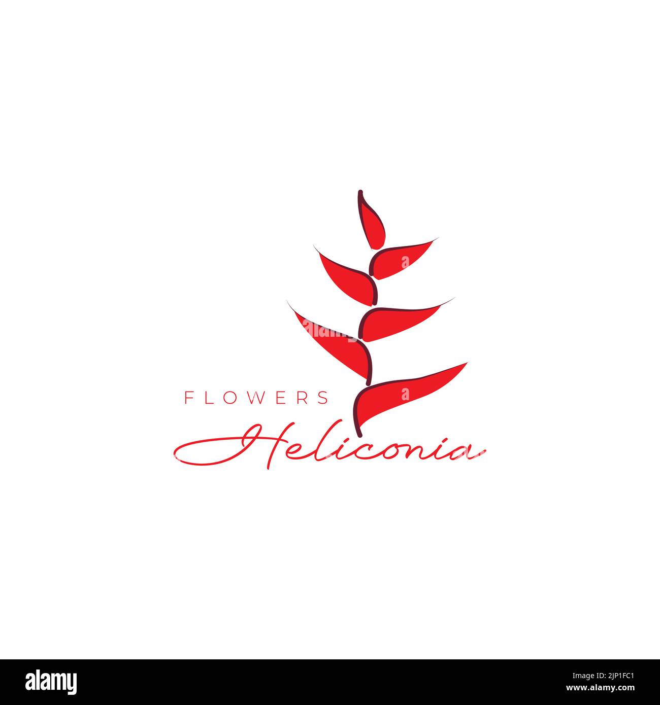 Tropical heliconia bird paradise Stock Vector Images - Alamy