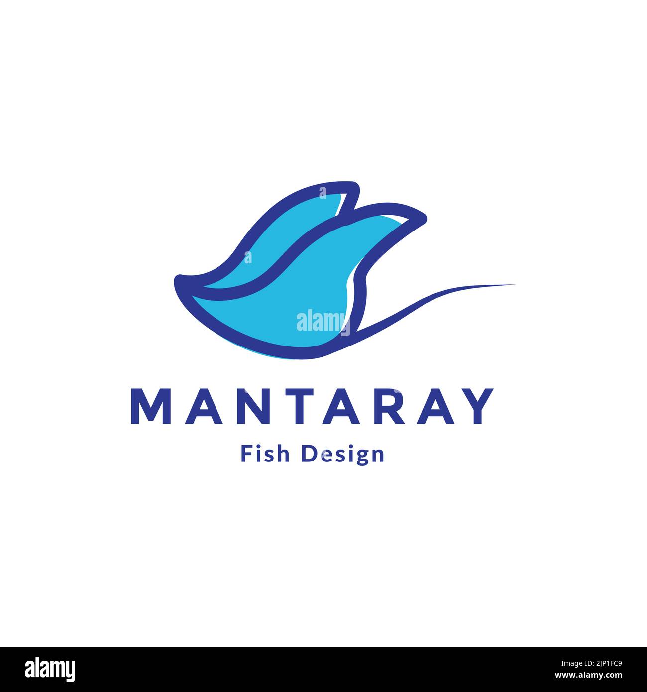 modern abstract manta ray fish logo design Stock Vector Image & Art - Alamy