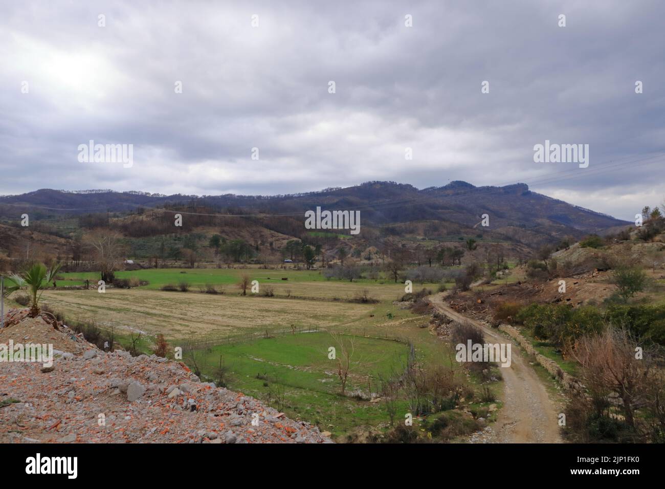 View on the Taurus mountains in Turkey Stock Photo - Alamy