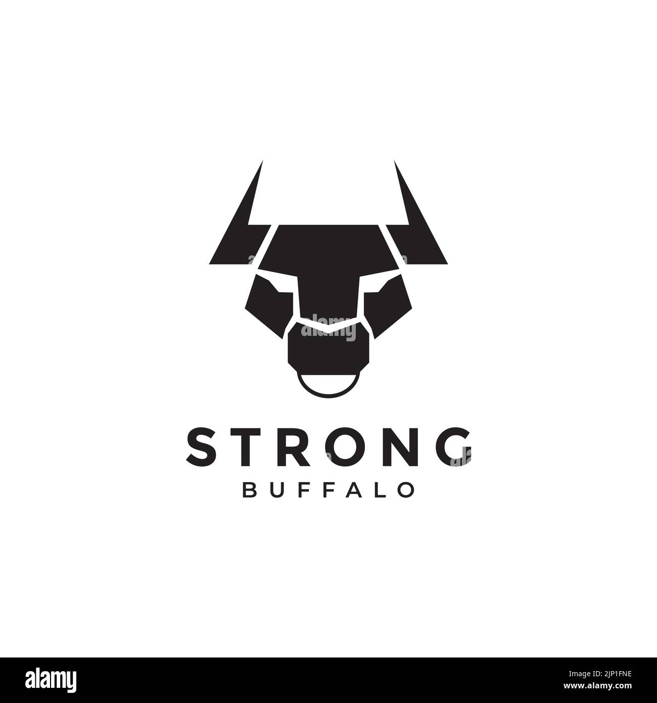 modern head buffalo logo design Stock Vector Image & Art - Alamy