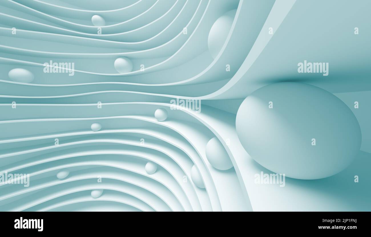 3d Blue Abstract Architecture Background Stock Photo - Alamy