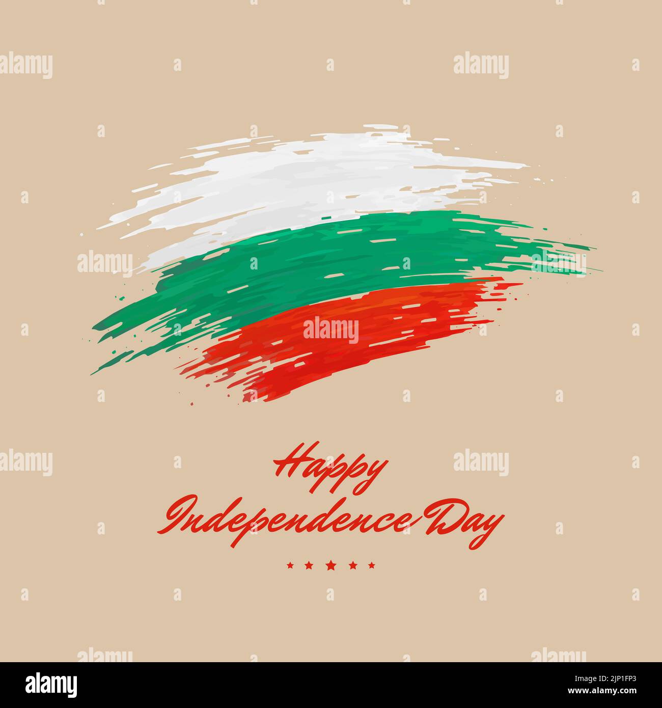 September 22, independence day bulgaria, vector template. Bulgarian ...