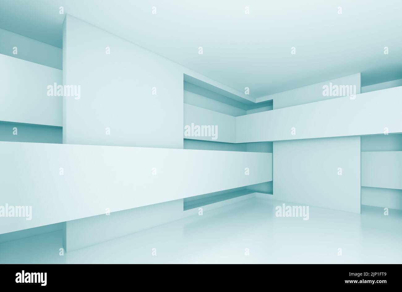 3d Blue Abstract Architecture Background Stock Photo - Alamy