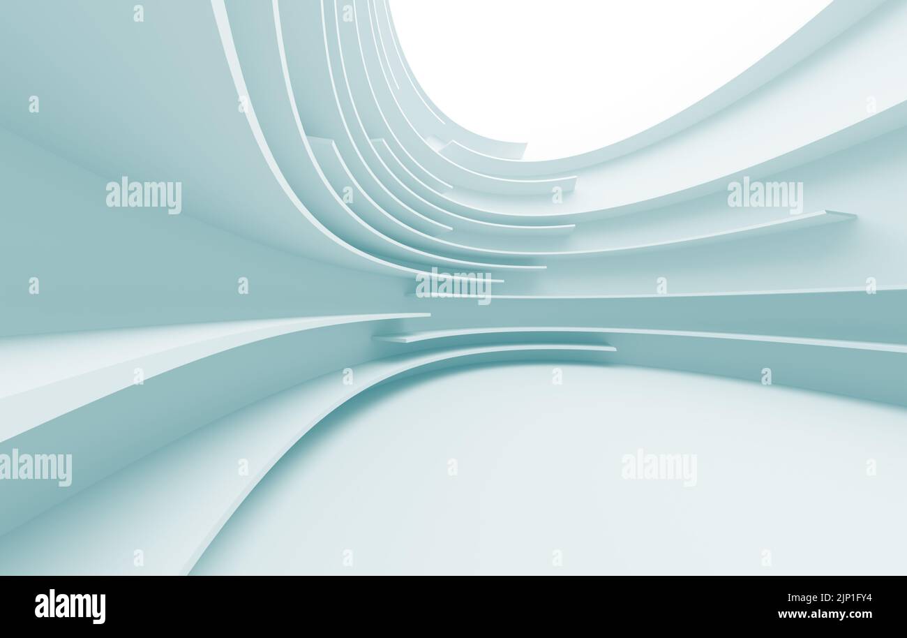 3d Blue Abstract Architecture Background Stock Photo - Alamy