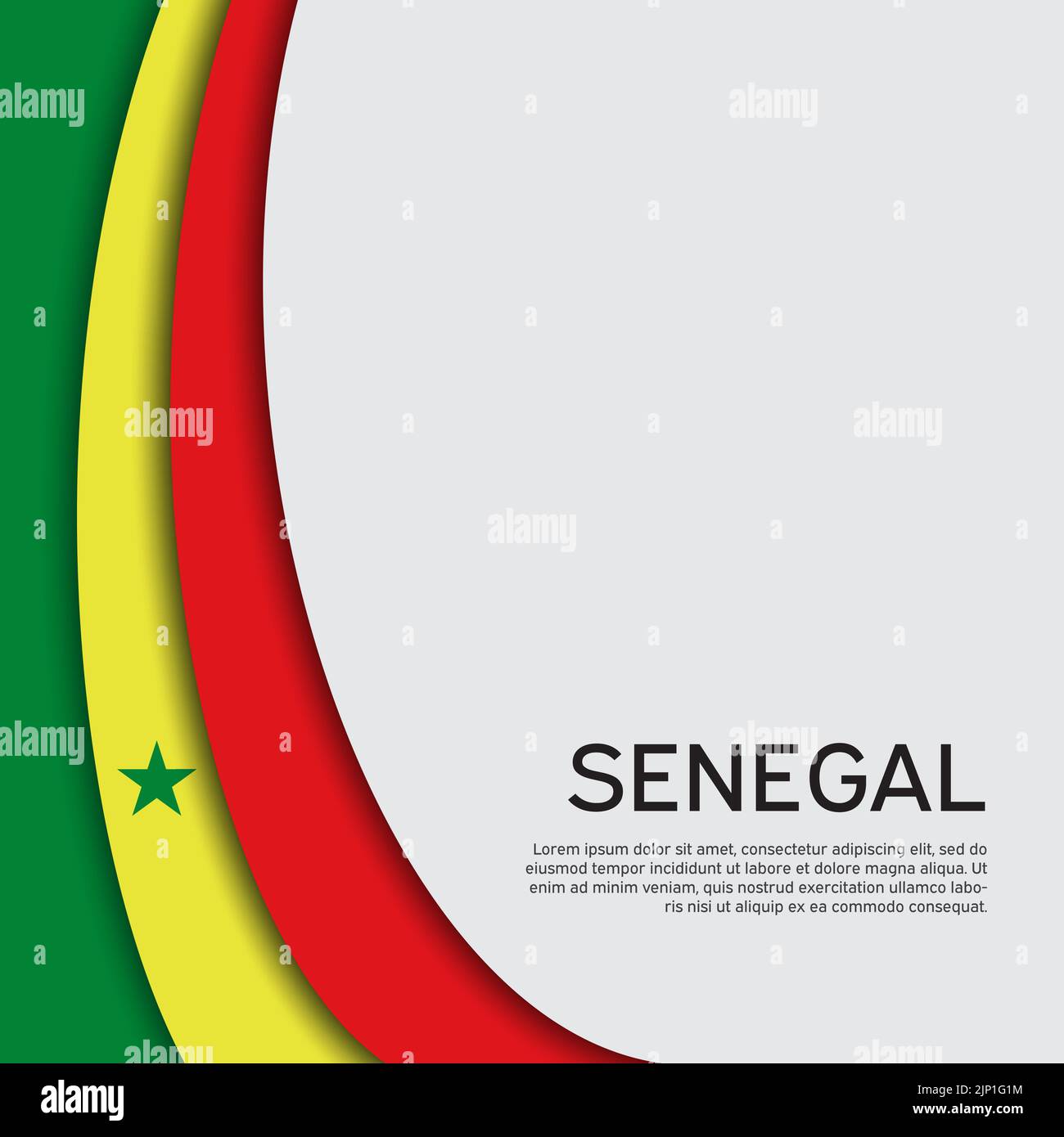 Flag vector nation senegal dakar hi-res stock photography and images ...