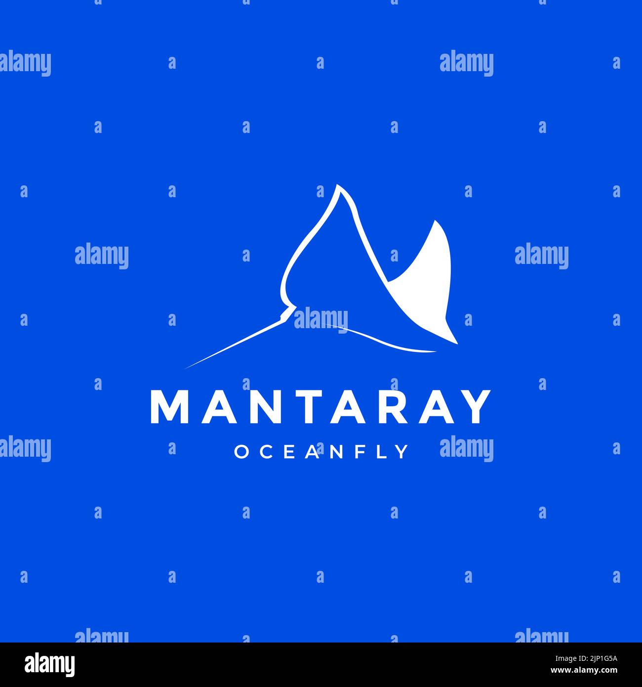 Diving with manta Stock Vector Images - Alamy