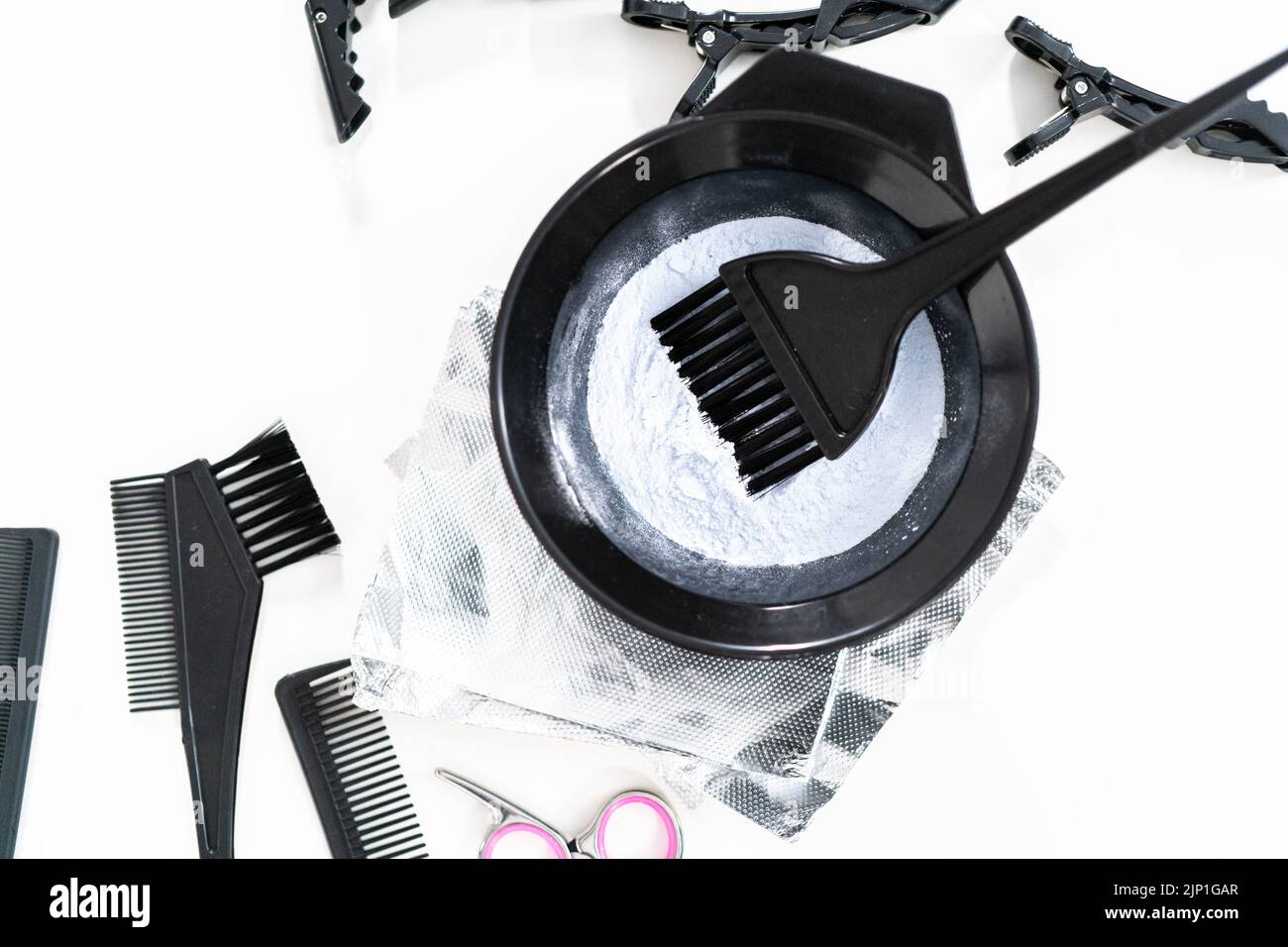 Hair dye color set Stock Photo - Alamy