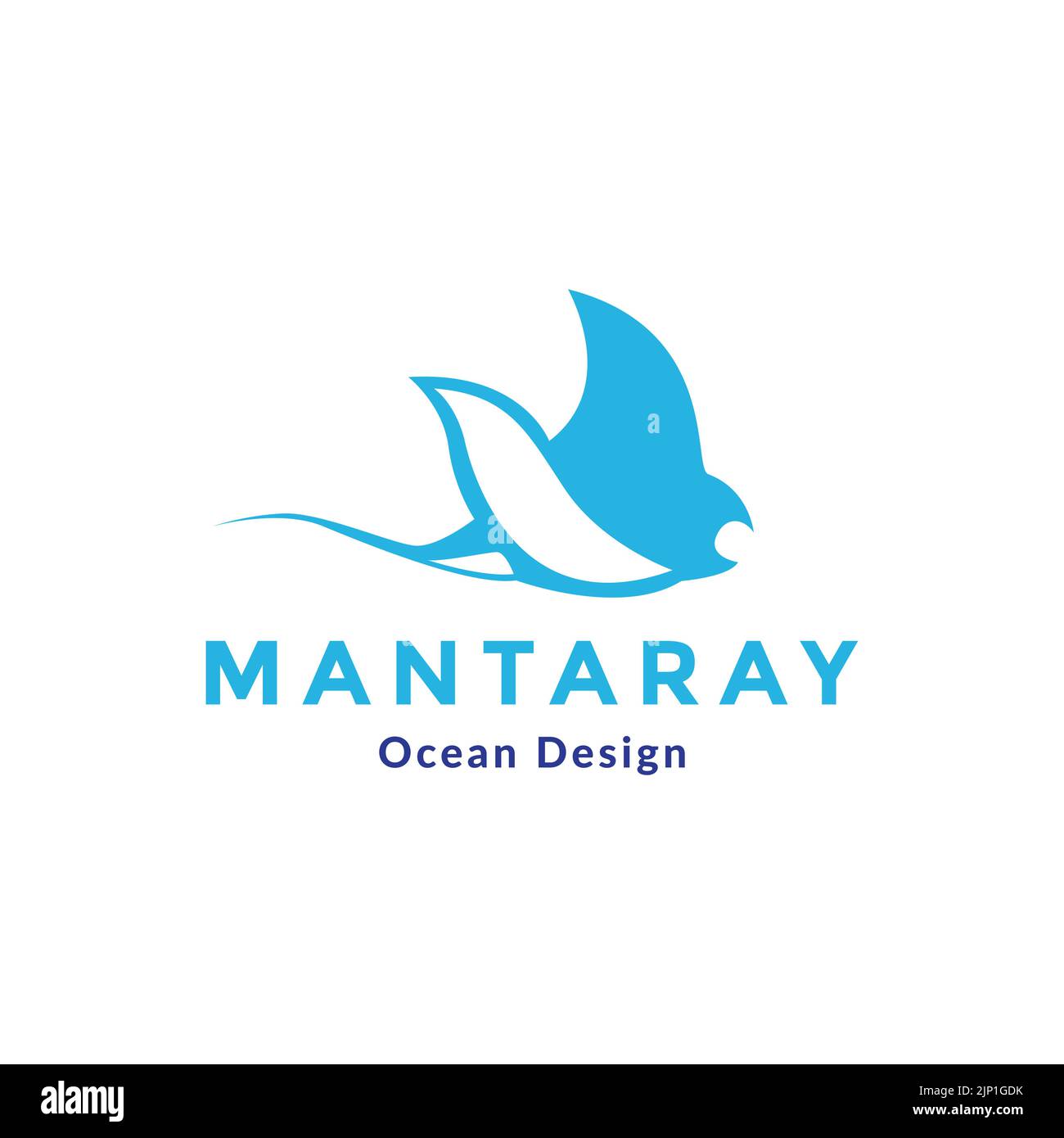 modern manta ray fish swimming logo design Stock Vector Image & Art - Alamy