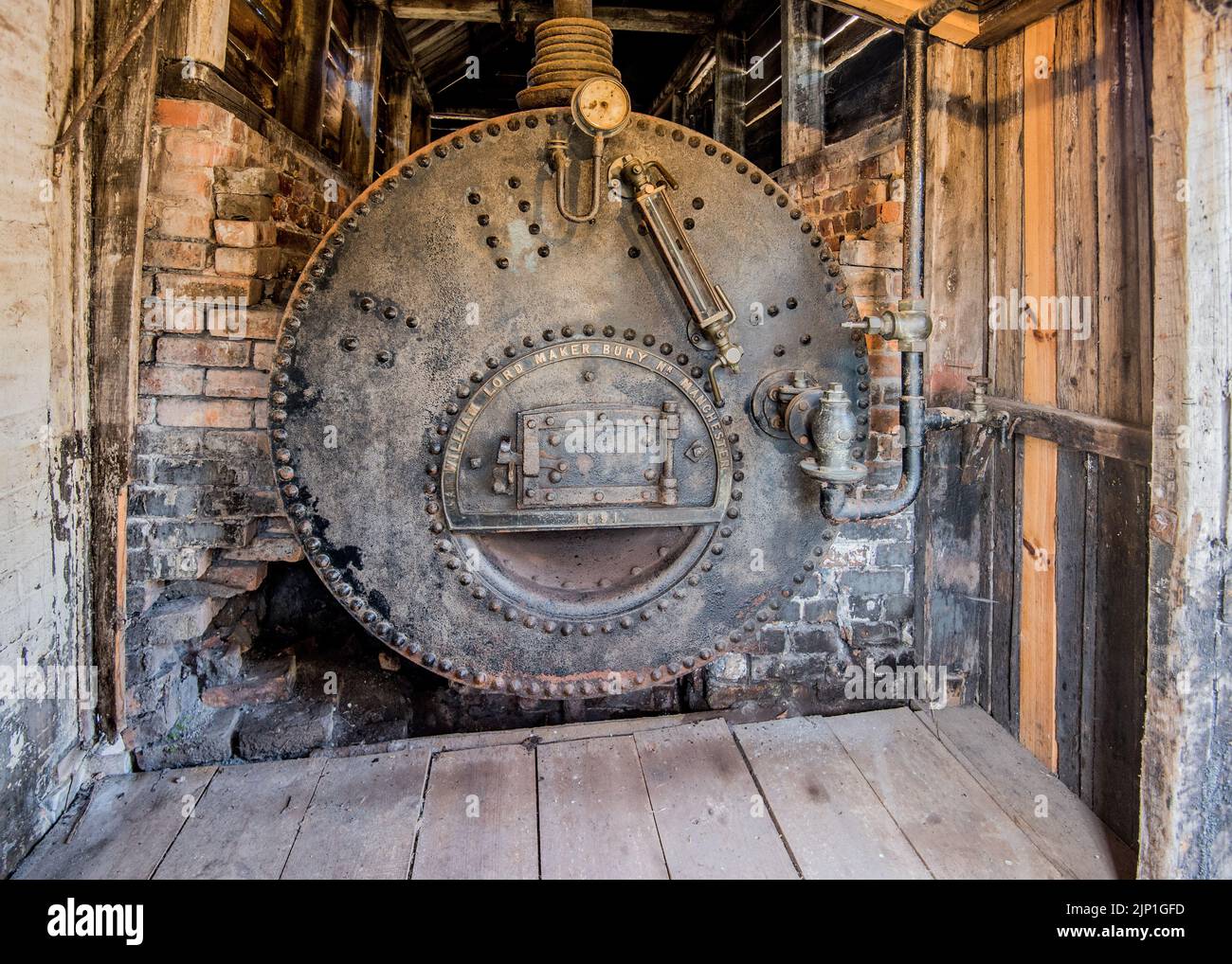 Old boiler at the Lion Salt Works,Lion Salt Works Ollershaw Lane ...