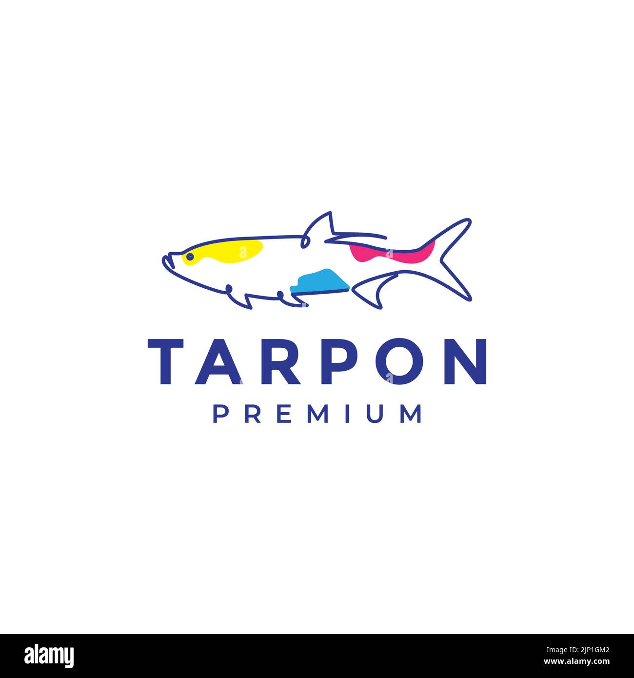 abstract fish tarpon logo design Stock Vector Image & Art - Alamy