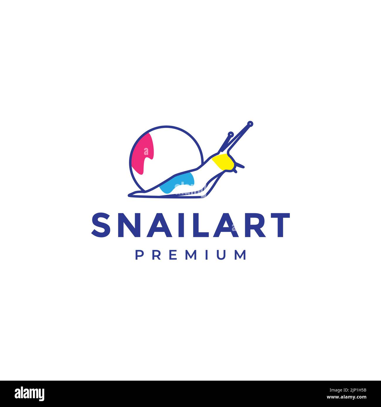 snail abstract logo design vector Stock Vector Image & Art - Alamy