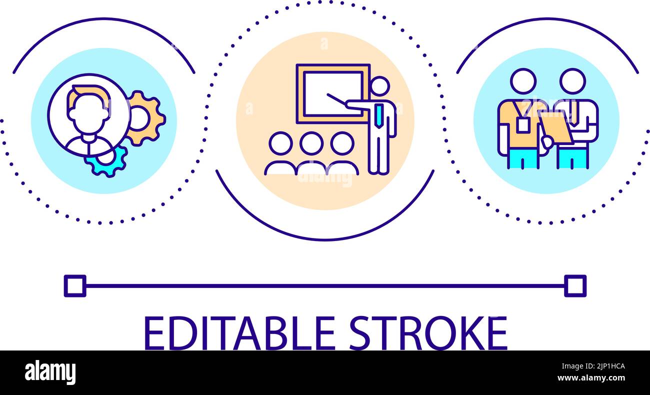 Business coaching loop concept icon Stock Vector Image & Art - Alamy