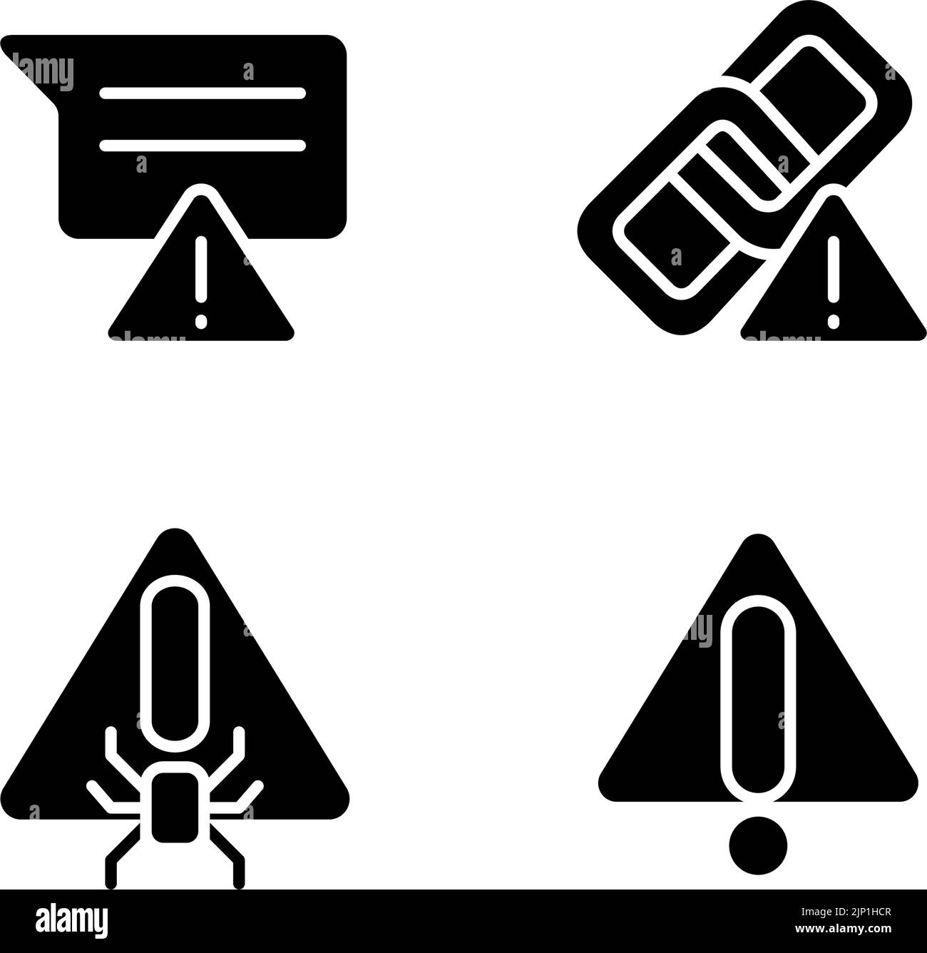 Risk communication icons pack hi-res stock photography and images - Alamy