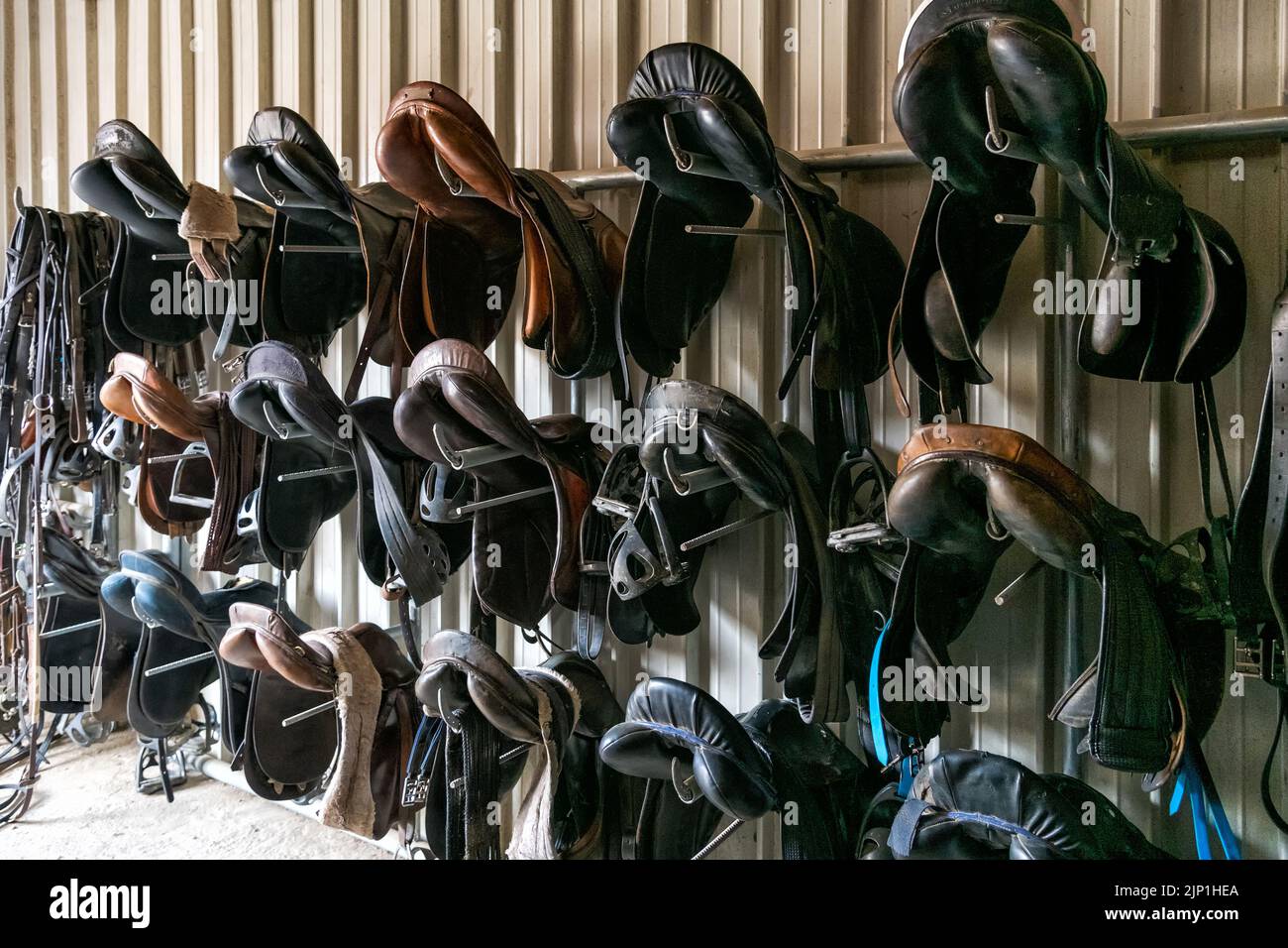 stable, saddle, stables, saddles Stock Photo - Alamy