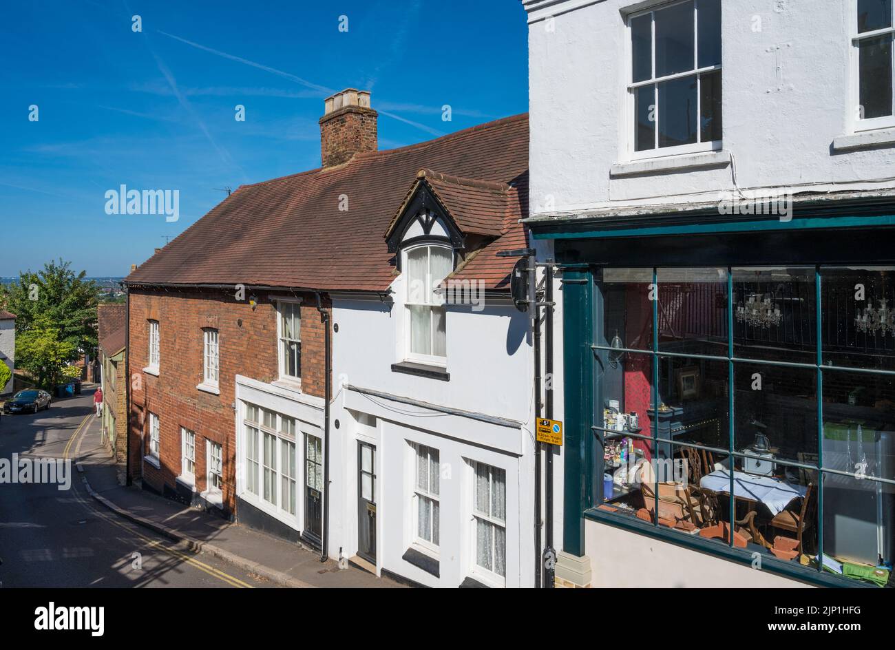 View down West Street from High Street, Harrow on the Hill, Greater ...