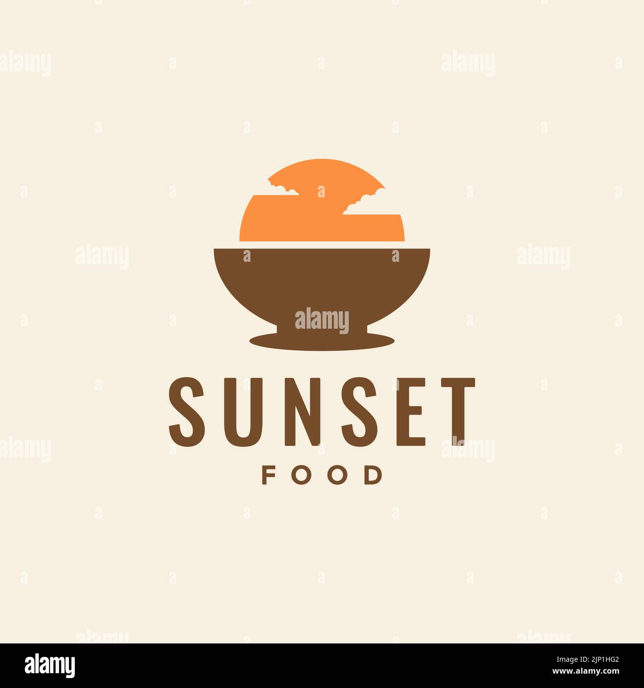 Sunset dinner Stock Vector Images - Alamy