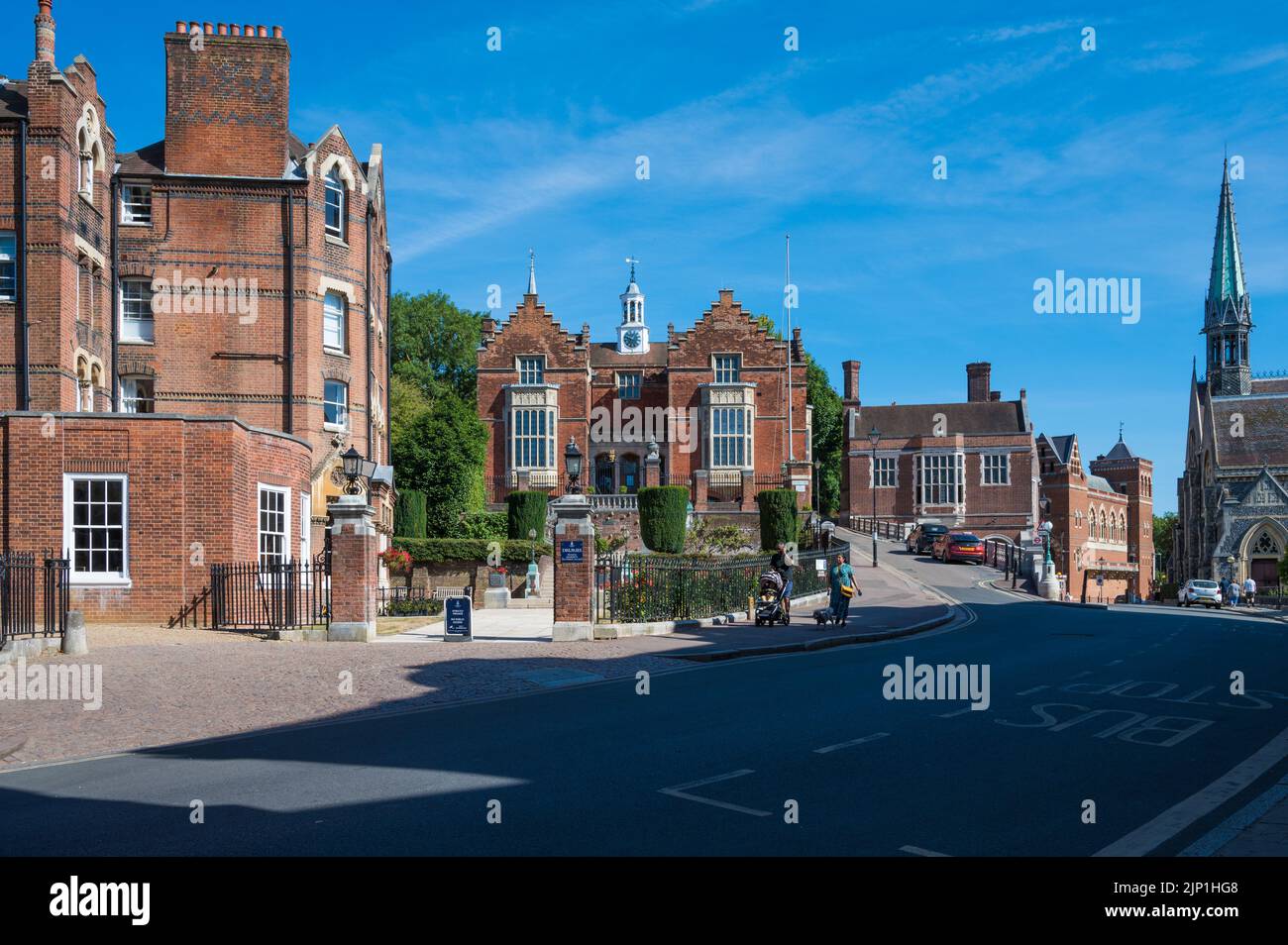 Harrow school, the old school building, Druries and the chapel as ...