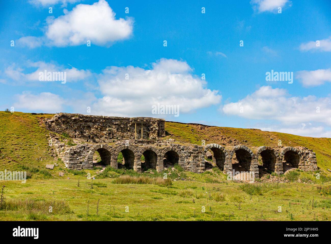 Iron Ore mining ruins at Banktop near the village of Rosedale - North ...