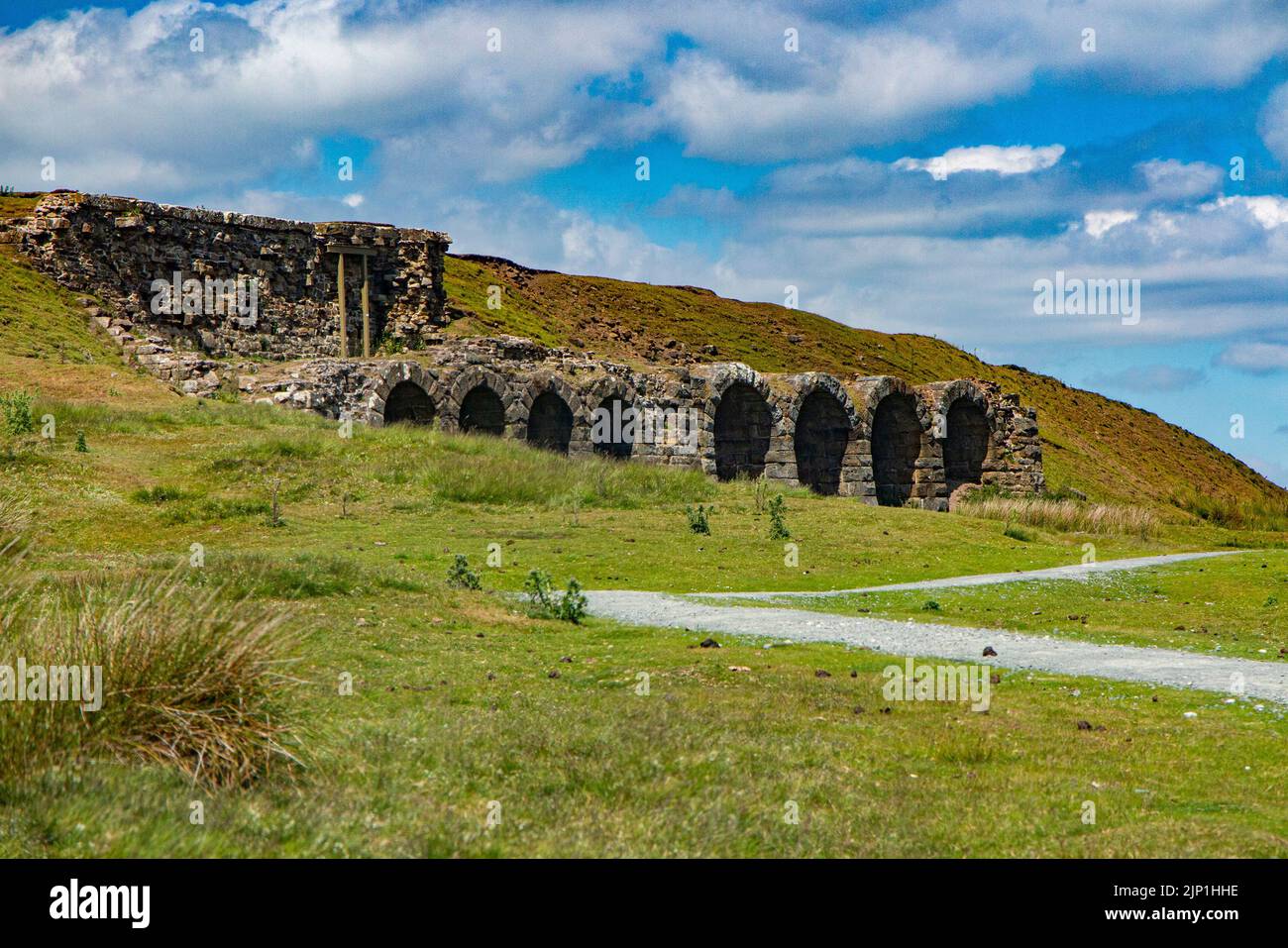 Iron Ore mining ruins at Banktop near the village of Rosedale - North ...