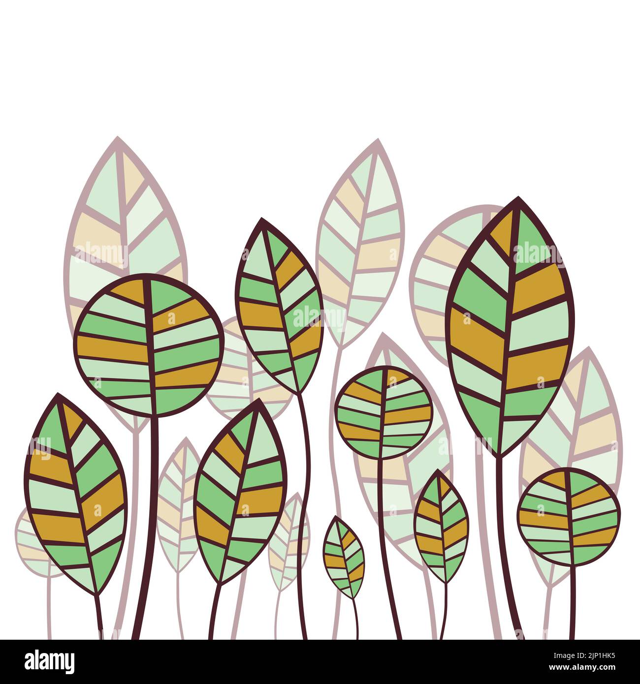 abstract floral design on white background Stock Vector Image & Art - Alamy