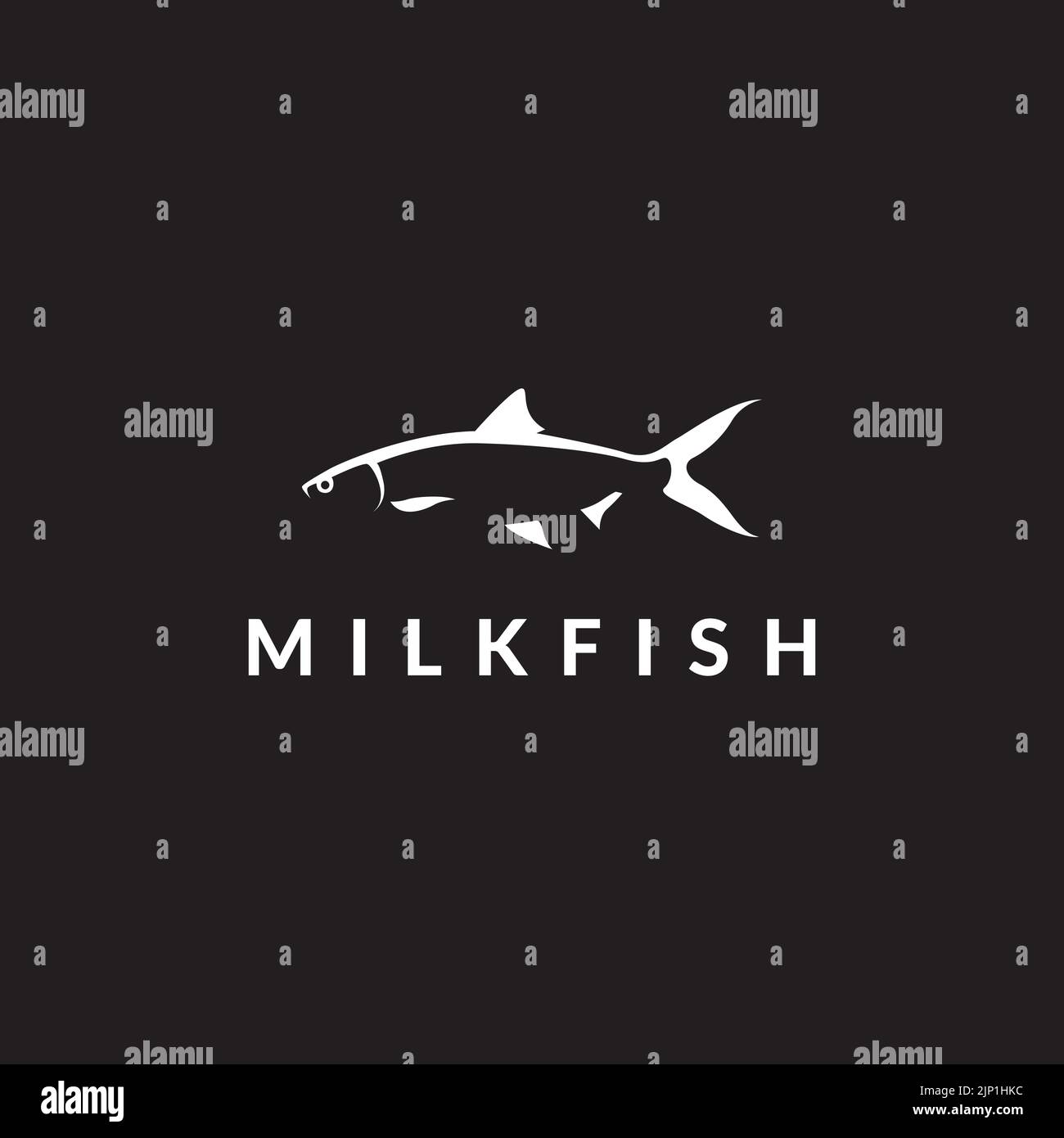 milkfish food logo design vector Stock Vector Image & Art - Alamy